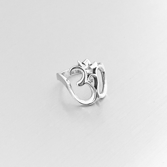 Jewelry | Sterling Silver Om Sign Ring | Poshmark